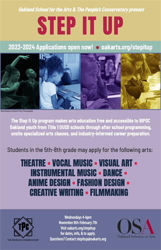 Oakland School for the Arts - Step It Up Program